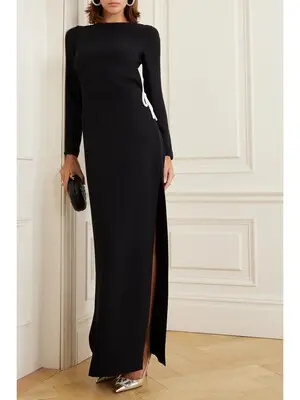 Valentino Garavani Open-back Silk-crepe Gown