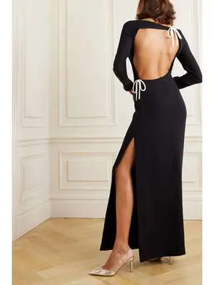 Valentino Garavani Open-back Silk-crepe Gown