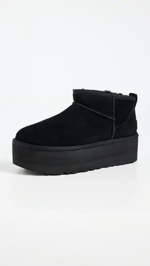 UGG Classic Ultra Mini Platform Boots - Black