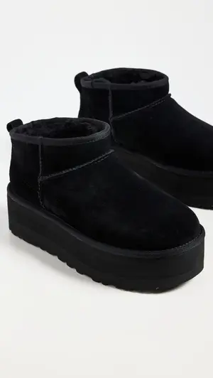 UGG Classic Ultra Mini Platform Boots - Black