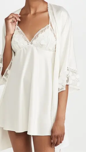 Flora Nikrooz Kylie Charmeuse Chemise - Ivory