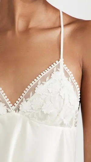 Flora Nikrooz Kylie Charmeuse Chemise - Ivory