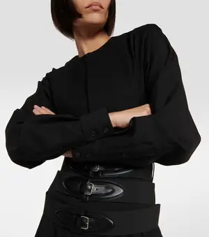 Alaïa Belted Wool Minidress
