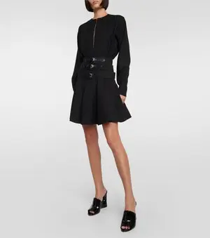Alaïa Belted Wool Minidress