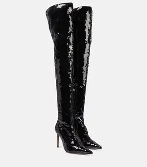 Alexandre Vauthier Elixir Sequined Over-the-knee Boots