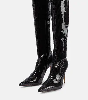 Alexandre Vauthier Elixir Sequined Over-the-knee Boots