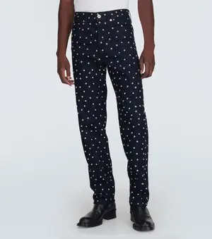 LANVIN Studded Straight Jeans