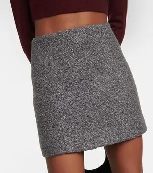 PATOU High-rise Miniskirt - Grey