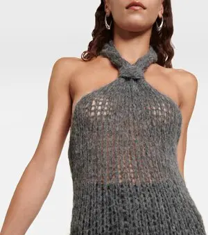 ANN DEMEULEMEESTER Halterneck Maxi Dress