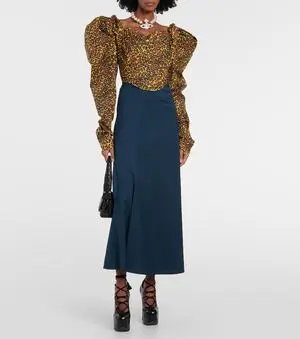 VIVIENNE WESTWOOD Leopard-print Corset Top