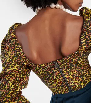 VIVIENNE WESTWOOD Leopard-print Corset Top