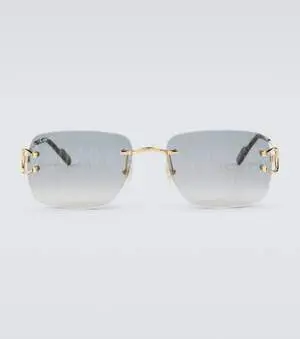Cartier Monogram Rectangle Sunglasses