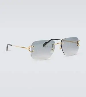 Cartier Monogram Rectangle Sunglasses