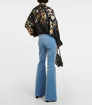 Dorothee Schumacher Velvet Flared Pants