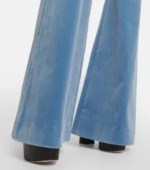 Dorothee Schumacher Velvet Flared Pants