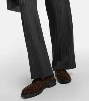 GIANVITO ROSSI Harris Leopard-print Loafers