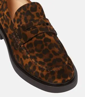 GIANVITO ROSSI Harris Leopard-print Loafers