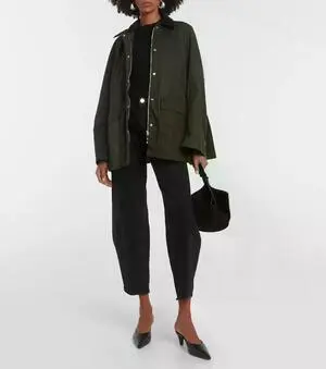 TOTEME Coated Cotton Jacket - Green