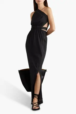 knee length cami dress Nili Lotan Short Cami Dress in Black, S