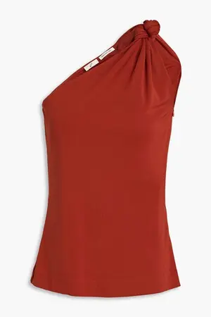 Bite Studios One-shoulder Knotted Jersey Top