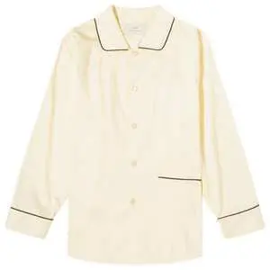 HAY Outline Long Pyjama Shirt - Soft Yellow