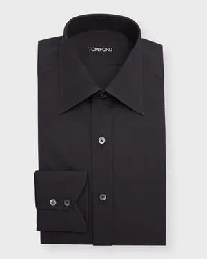 TOM FORD Cotton Dress Shirt Black