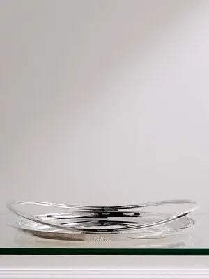Christofle Vertigo -plated Tray - Silver