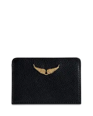Zadig&Voltaire Pass Leather Wallet Noir Gold