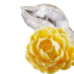 LIULI Singular Elegance Camellia Bloom Sculpture