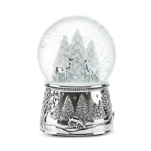 REED & BARTON North Pole Bound Musical Snow Globe - Silver