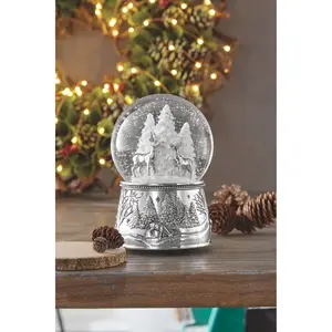 REED & BARTON North Pole Bound Musical Snow Globe