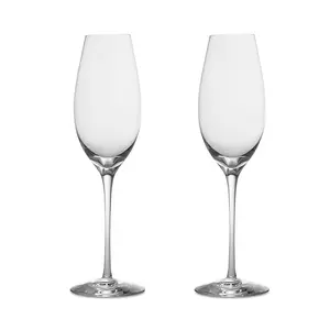 ORREFORS Difference Sparkling Wine Glass, Set Of 2 - Clear