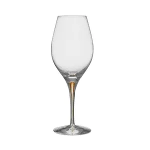 ORREFORS Intermezzo Balance Gold Wine Glass, Set Of 2 Exclusive