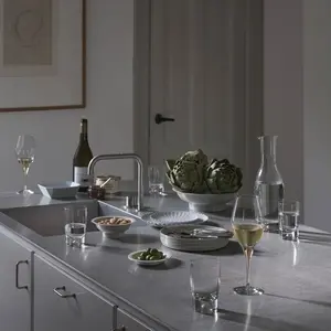ORREFORS Intermezzo Balance Gold Wine Glass, Set Of 2 Exclusive
