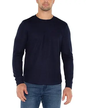 LIVERPOOL Long Sleeve Crewneck Sweater - Navy