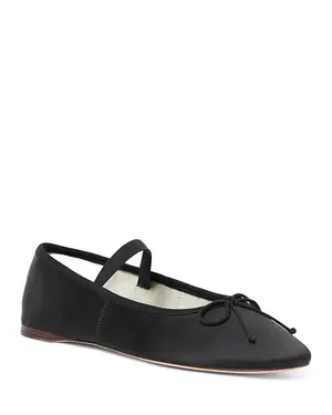 LOEFFLER RANDALL Leonie Ankle Strap Flats - Black