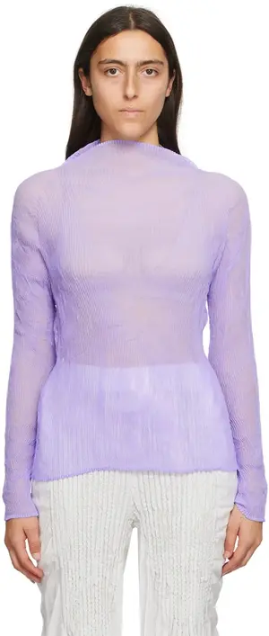 Issey Miyake ISSEY MIYAKE Twist 1 Turtleneck - 81-purple