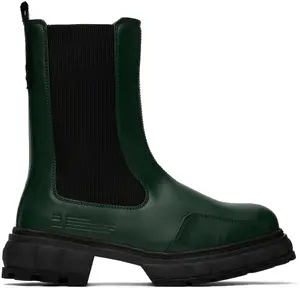 VIRON Virón SSENSE Exclusive Green Paradigm Chelsea Boots - 590 Forest Green