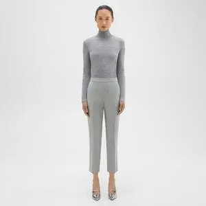 Theory Treeca Pull-on Flannel Pant - New Light Heather