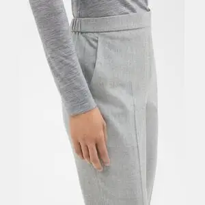 Theory Treeca Pull-on Flannel Pant - New Light Heather