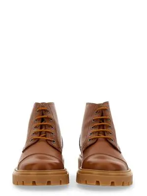 TOD'S Leather Lace-up Boots