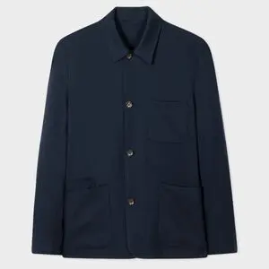 Paul Smith Two-ply Hopsack Work Jacket - Blue