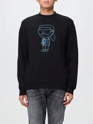 Karl Lagerfeld Crewneck Sweatshirt With Graphic Detail