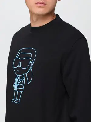 Karl Lagerfeld Crewneck Sweatshirt With Graphic Detail