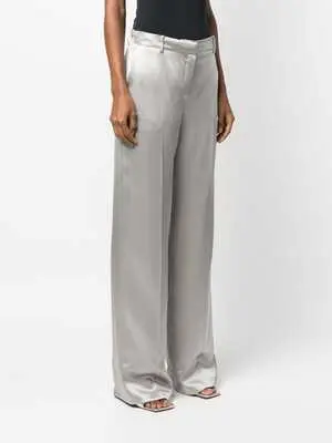 Magda Butrym Silk Trousers - Grey
