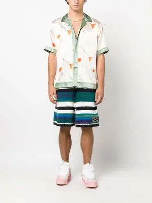 NAHMIAS Poppy-print Stretch-silk Shirt