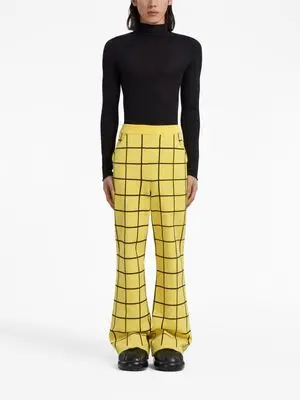 Marni Checked Flared Trousers