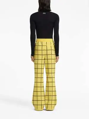 Marni Checked Flared Trousers