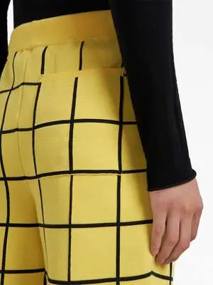 Marni Checked Flared Trousers