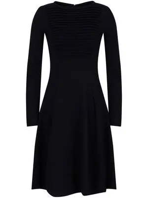 Emporio Armani Ribbed-bib Long-sleeved Dress